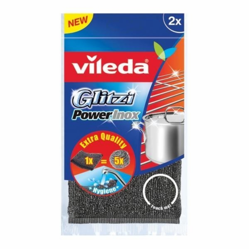 Gobica glitzi Inox Power 2/1, Vileda | Makom